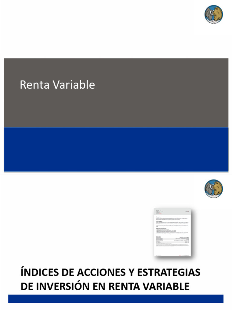 Clase 3 - Renta Variable v3 | PDF | Compartir (Finanzas) | Estrategia ...