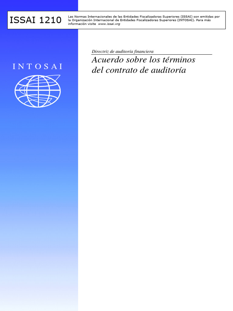 Práctica sobre NIA 210 en Auditoría Pública | PDF | Auditoría | Contralor