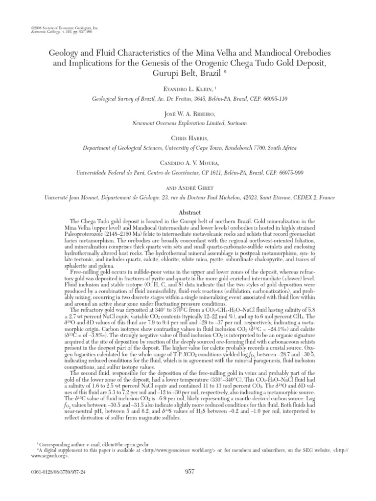 Geology and Fluid Characteristics of The-1 | PDF | Rock (Geology) | Geology