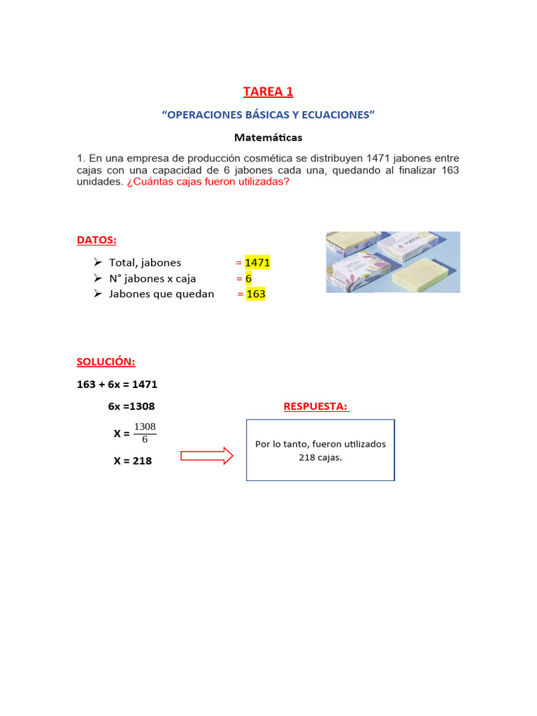 TAREA de Matematica | PDF
