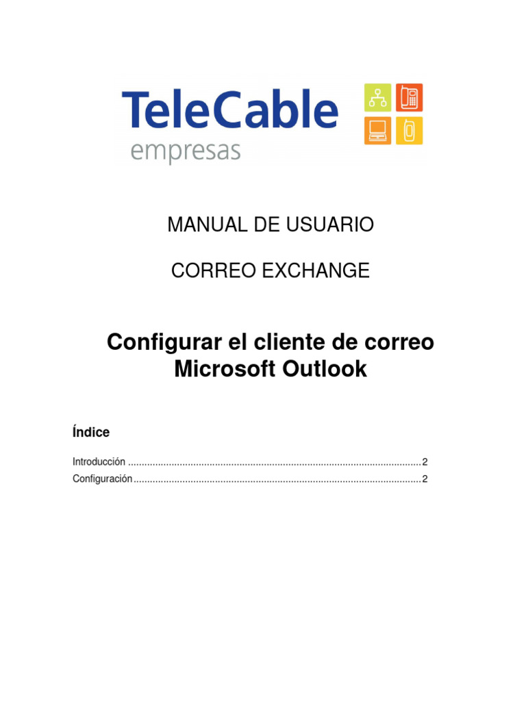 Configurar Cliente de Outlook | PDF | Servidor Microsoft Exchange ...