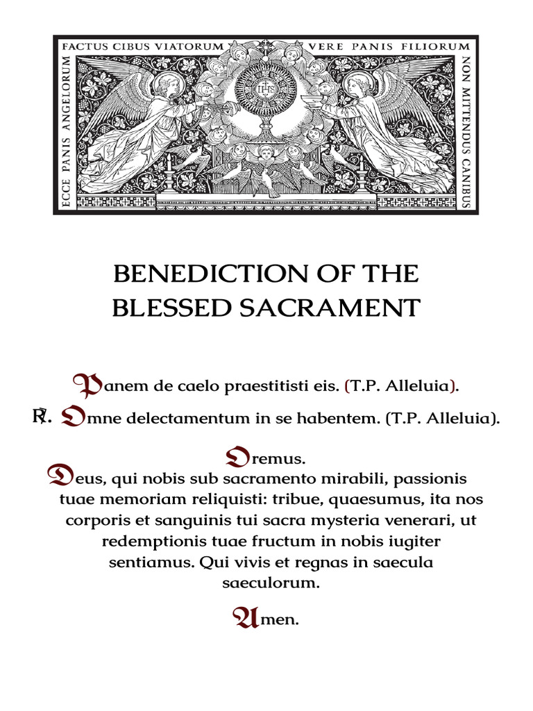 Benediction Latin | PDF