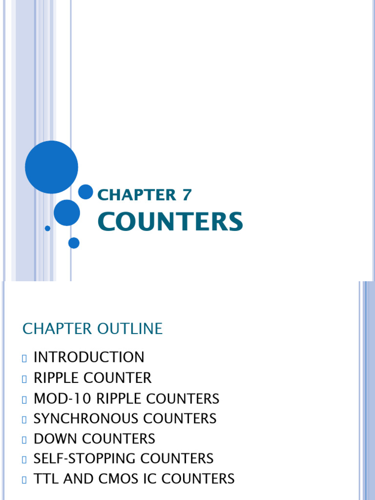 Types and Functions of Digital Counters | PDF | Electrical Circuits ...