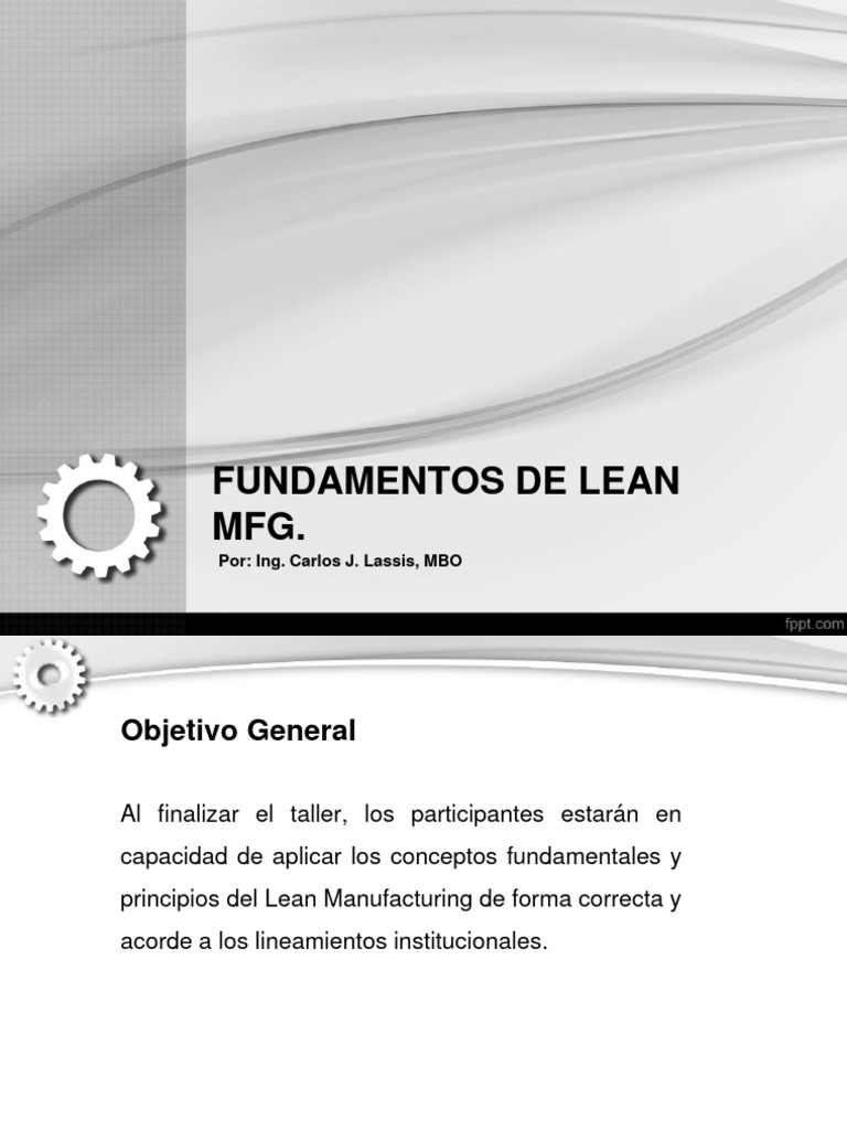 GUIA-FUNDAMENTOS LEAN MFG | PDF | Lean Manufacturing | Producción y fabricación