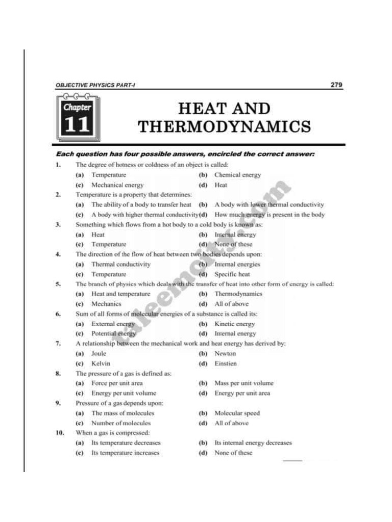 Heat and Thermodynamics-1 | PDF