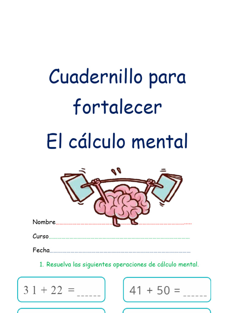Cuadernillo de Calculo Mental | PDF