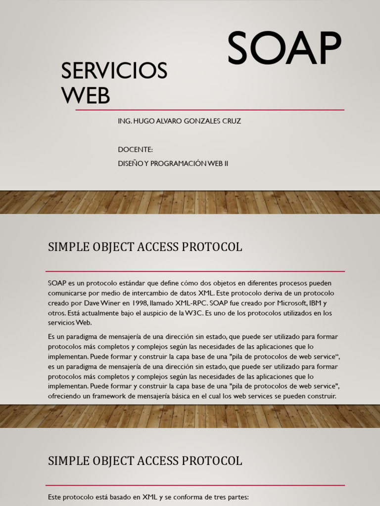 Servicios Web - Soap | PDF | Jabón | Ciencias de la Computación
