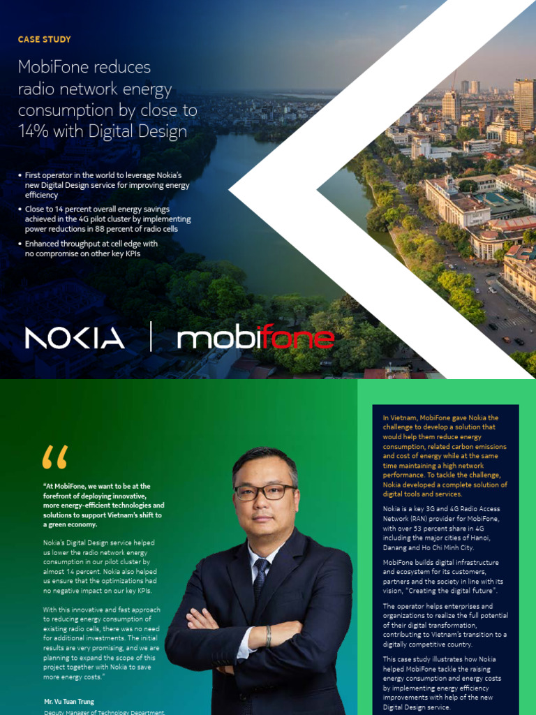 MobiFone Cuts Network Energy by 13.7% | PDF | Efficient Energy Use ...