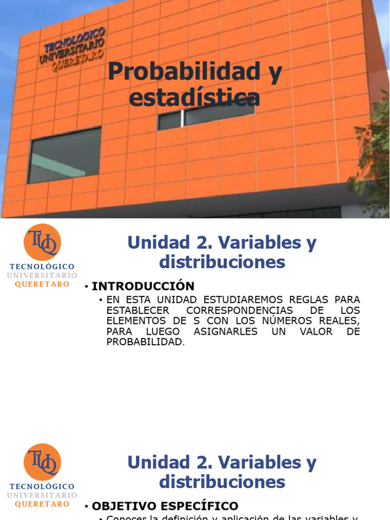 Variables y Distribuciones | PDF | Variable aleatoria | Teoría de ...