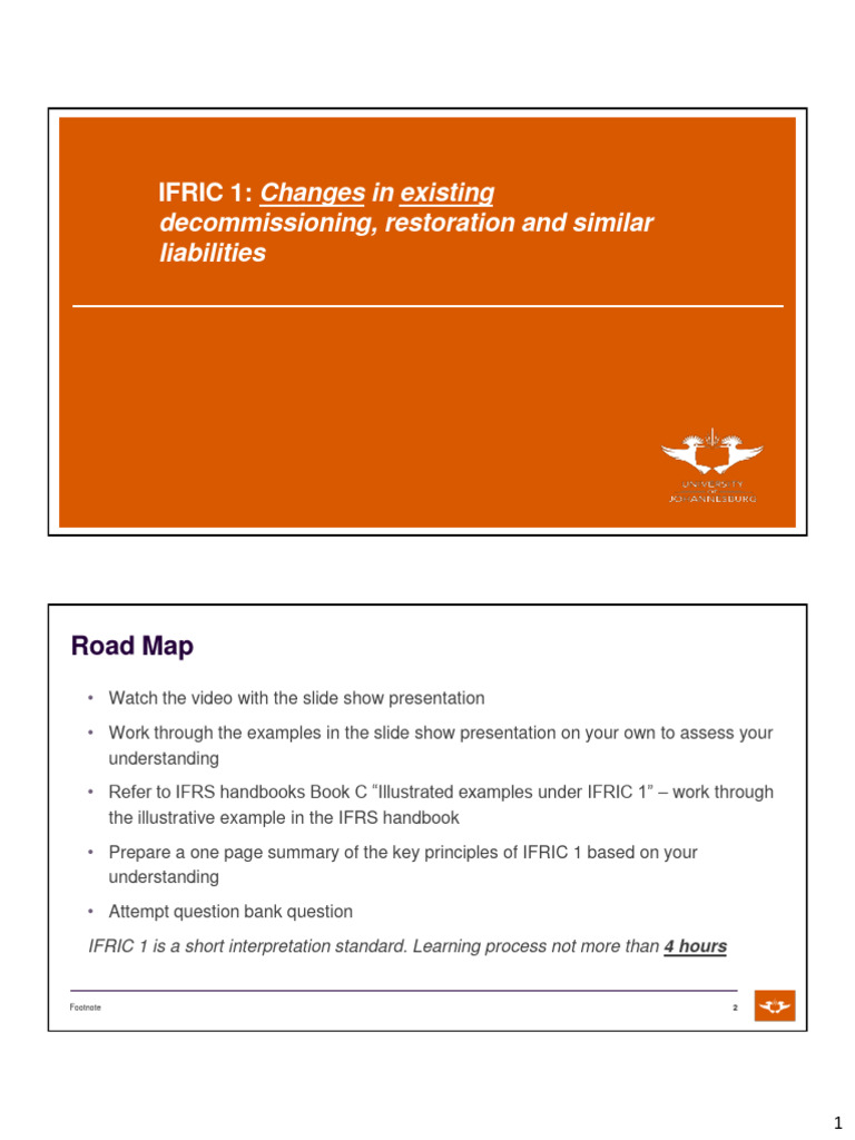 IFRIC 1 - Combined Slides Ulink | PDF | Deferred Tax | Tax Deduction