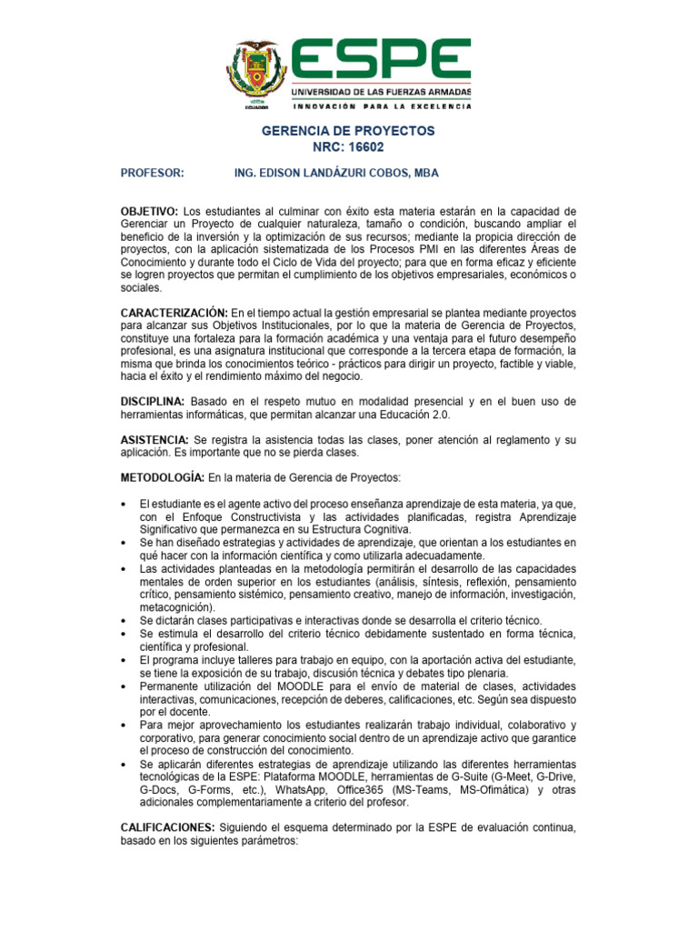 Perfil GER - PROY 16602 - 2024 | PDF | Moodle | Aprendizaje