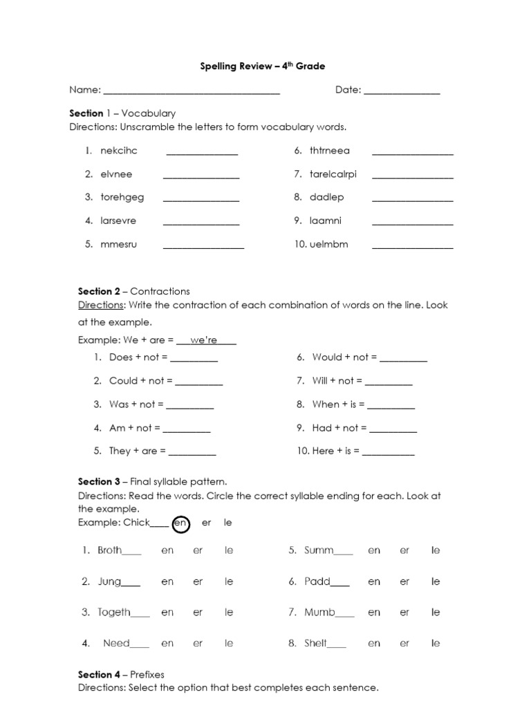 Module 4 Spelling Review | PDF | Language Families | Languages