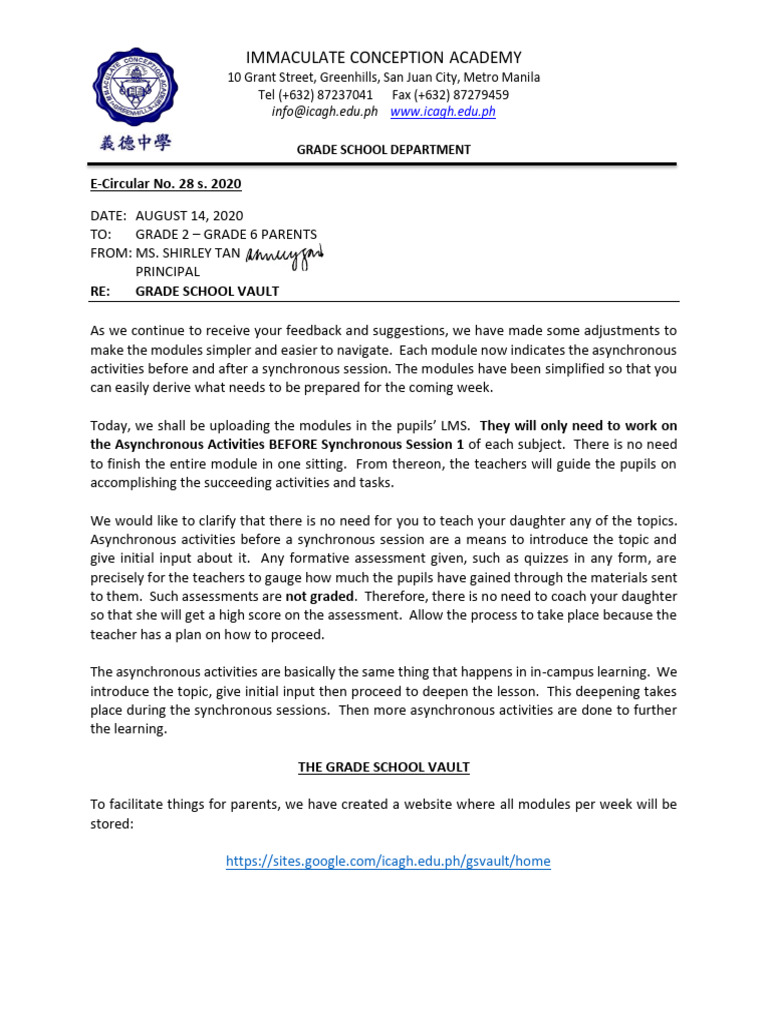 E-Circular # 28 Grade School Vault | PDF | Human Communication | Cognition