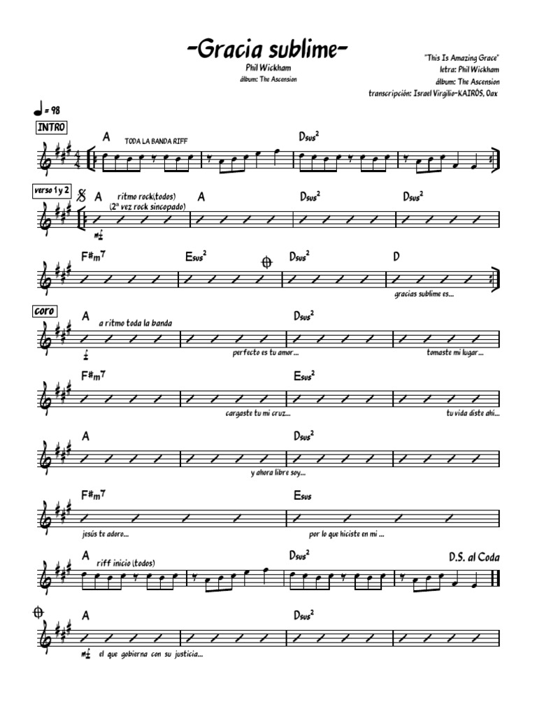 Gracia Sublime (A) - Pil Wickham | PDF