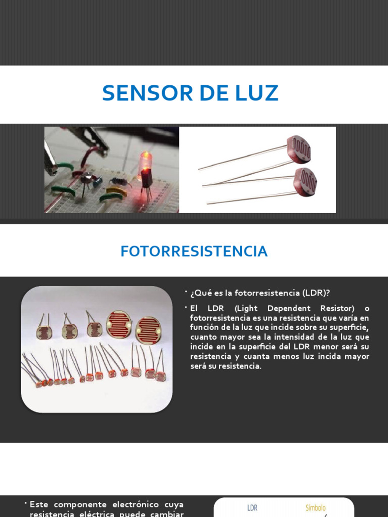 Sensor de Luz | PDF | Electrónica | Diodo emisor de luz