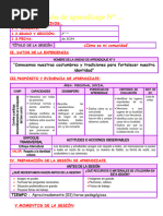 Sesion D1 PS Responsabilidades en Familia | PDF | Evaluación | Salón de clases
