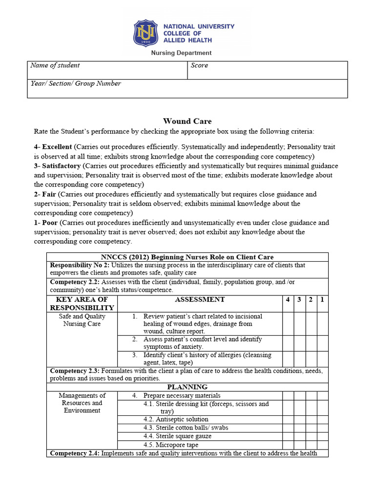 Wound-Care | PDF | Wound | Nursing