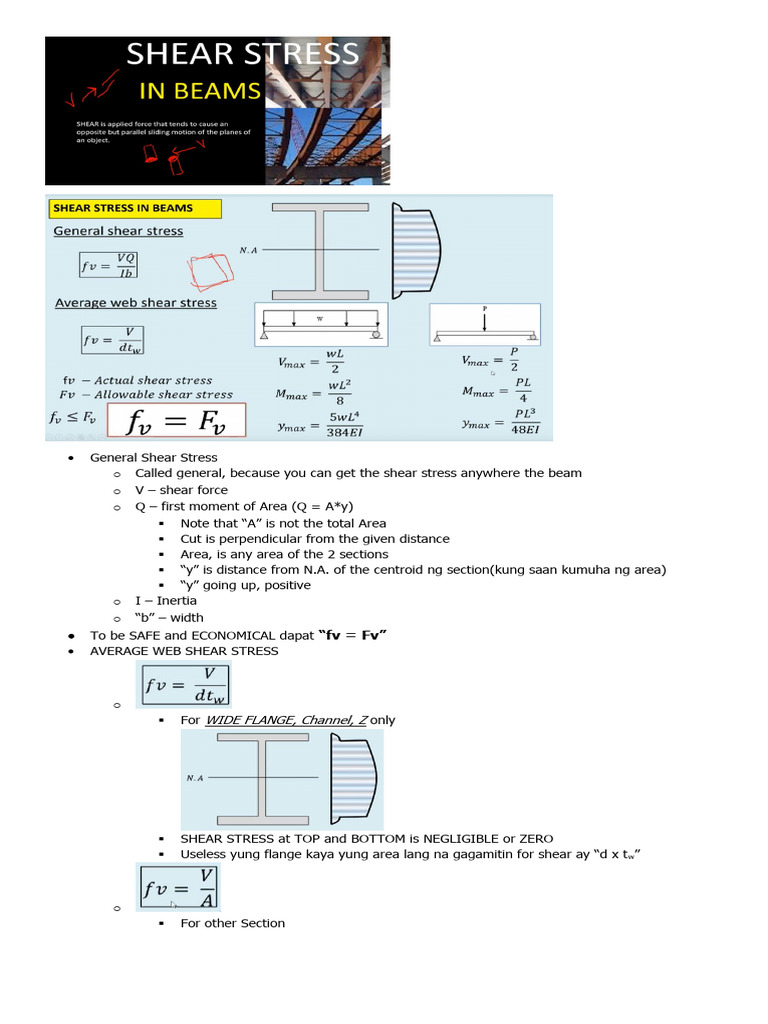 Notes - Steel Set 1 | PDF | Bending | Beam (Structure)