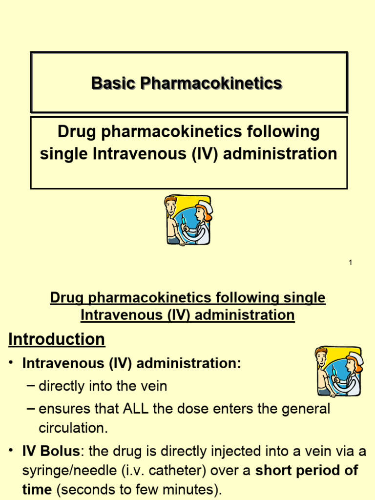 3 IV Bolus | PDF | Intravenous Therapy | Pharmacokinetics