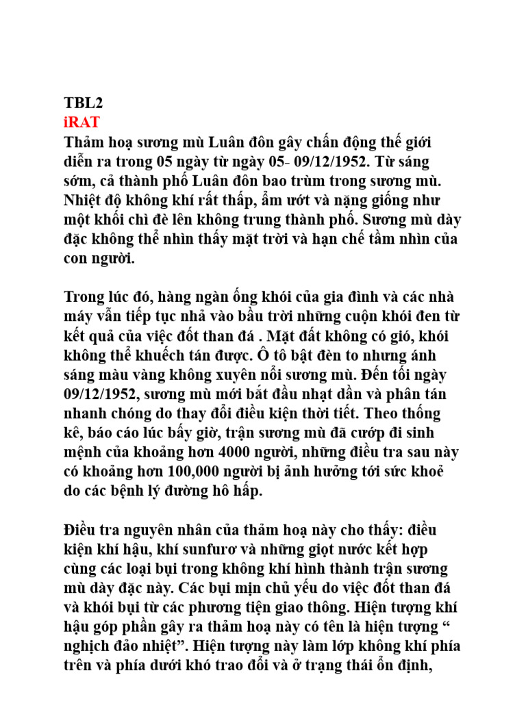 TBL iRAT-tAPP | PDF