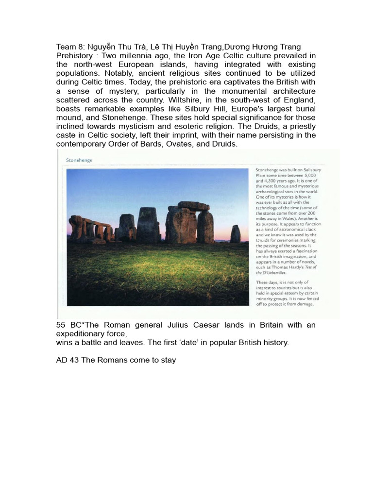 History of Britain: From Prehistory to 17th Century | PDF | Kingdom Of ...