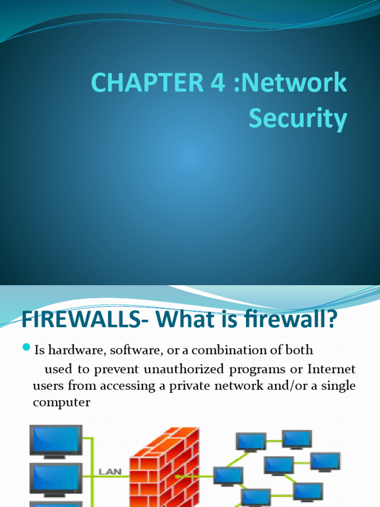 Cs PPT CHP 4 Part 1 | PDF | Firewall (Computing) | Computer Network