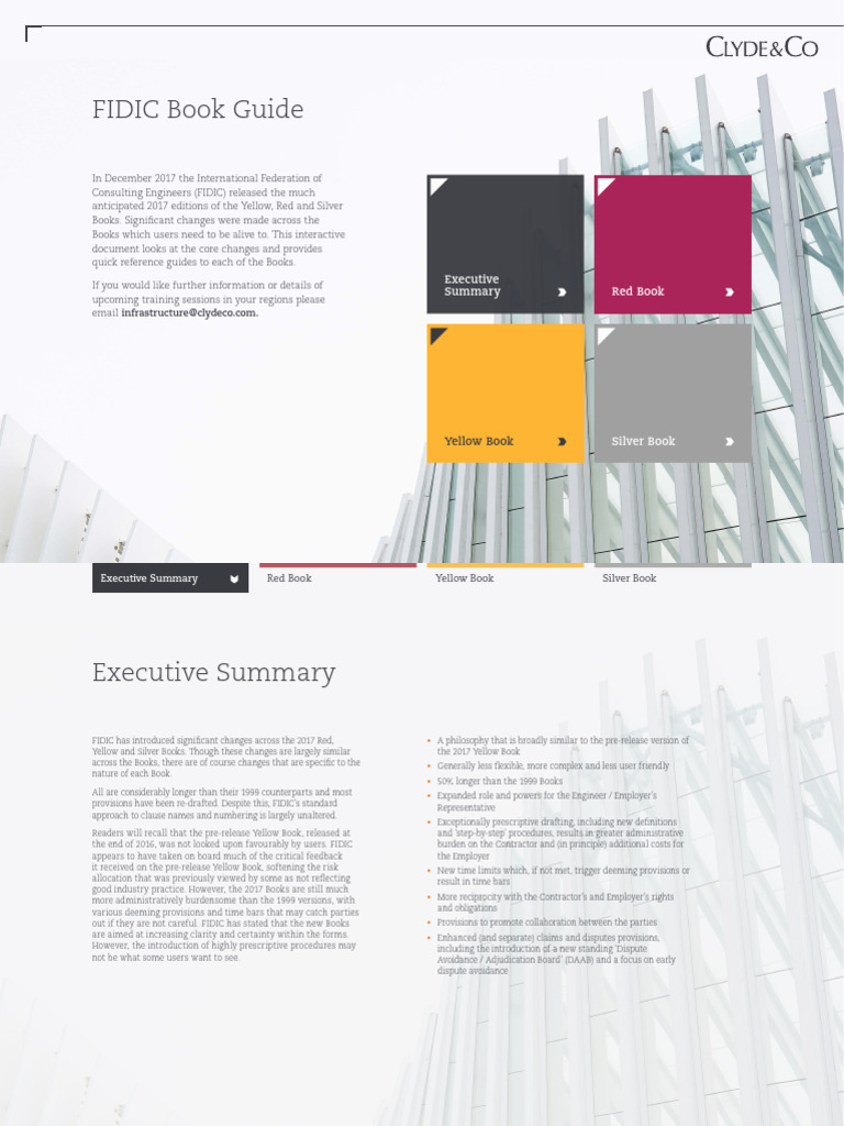 2017 Clyde Co Fidic Book Guide Interactive Pdf Update Fv Pdf