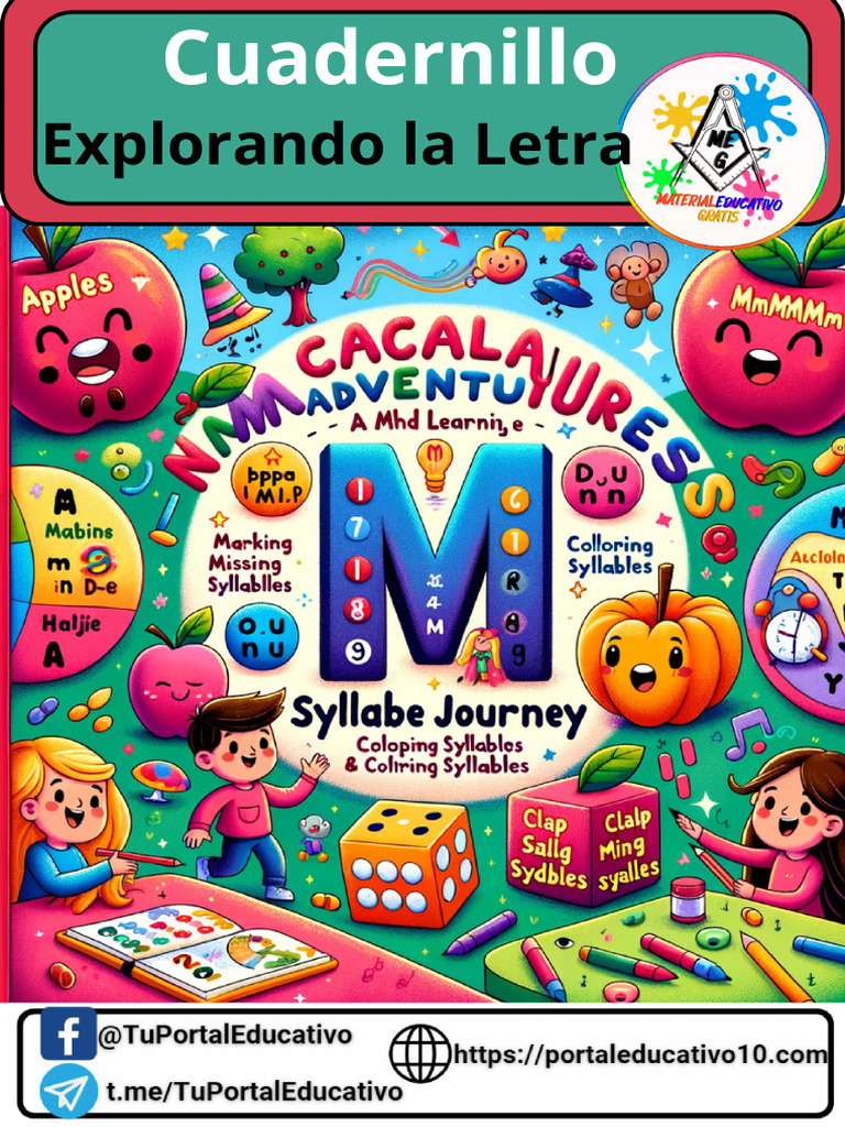 Explorando la Letra M Cuadernillo de Sílabas Divertido para Niños portaleducativo10 | PDF