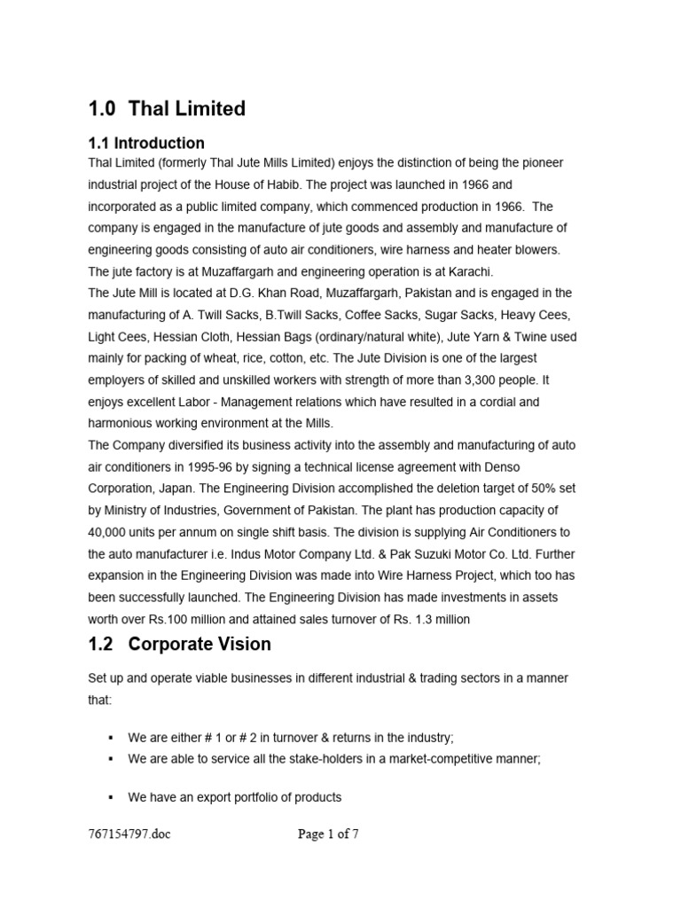 Thal Limited: Growth & Performance | PDF | Dividend | Equity (Finance)