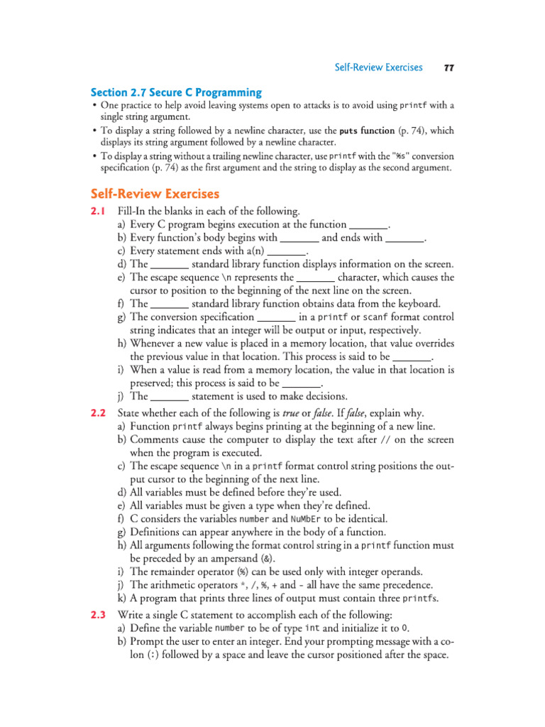 SPL Chapter 2 Exercises - DD | PDF | Mathematics | Arithmetic