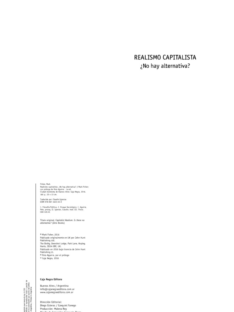 FISHER, Mark. Realismo Capitalista | PDF
