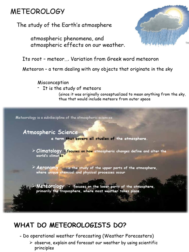 Overview of Meteorology and Its History | PDF | Meteorology | Weather