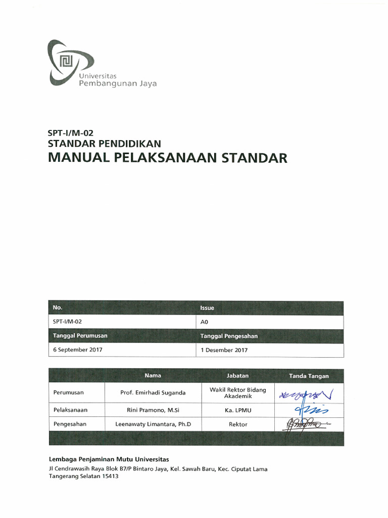 Manual Pelaksanaan Standar SPT | PDF