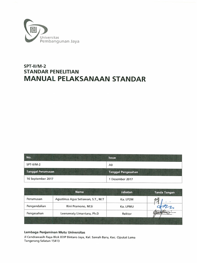 Manual Pelaksanaan SPT-II-M-2 Standar | PDF