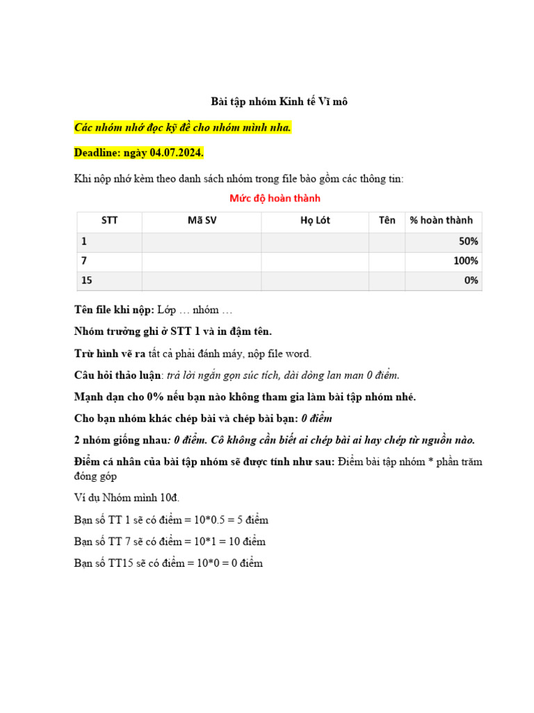 Đề Bài Tập Nhóm Mac - k233 - 7.6 | PDF