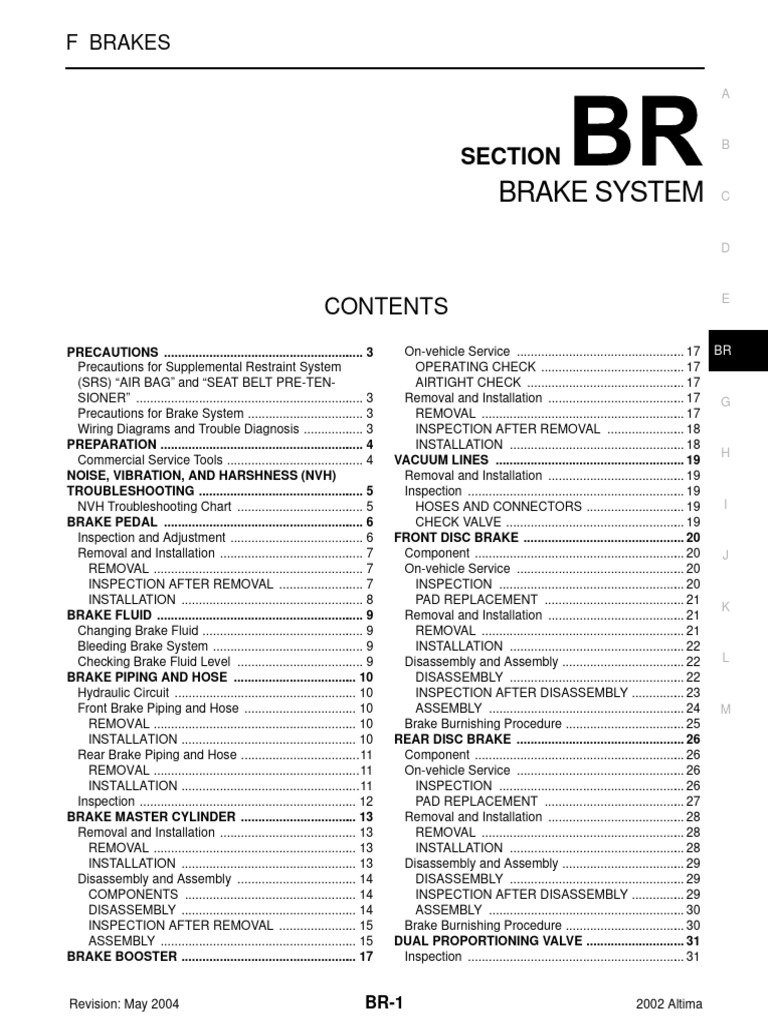 Brake System: Section | PDF | Airbag | Brake