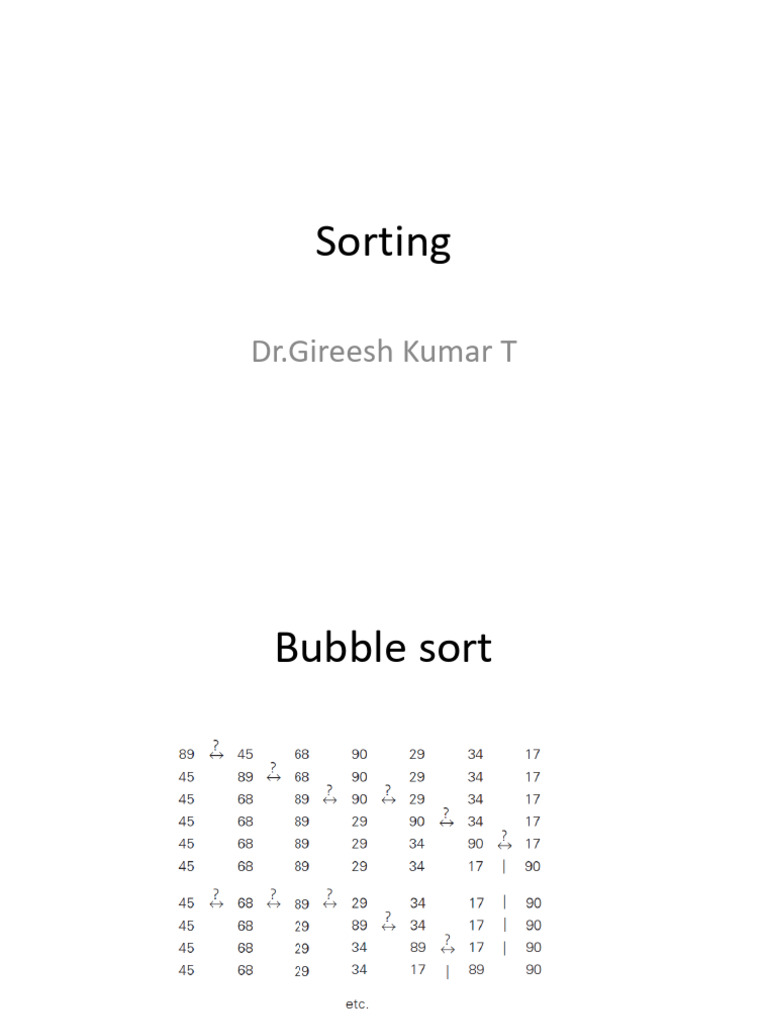 Sorting | PDF | Teaching Methods & Materials