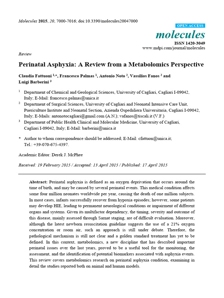 2 Abnormal Fetal Heart Rate Patterns Caused by | PDF | Metabolomics ...
