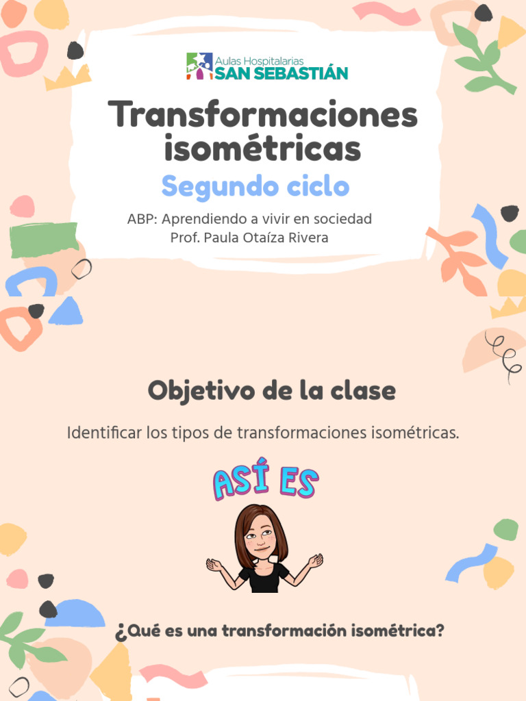 Transformaciones Isométricas - 2do Ciclo | PDF