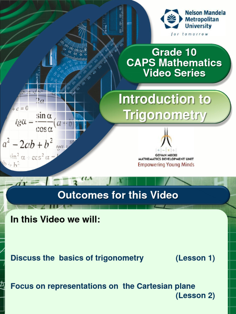 Introduction To Trigonometry-Gr10 | Download Free PDF | Trigonometric ...