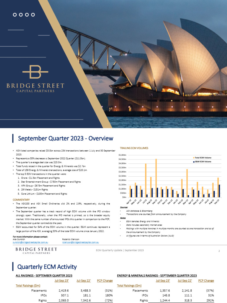 ECM Update: Q3 2023 Overview | PDF | Business | Technology & Engineering