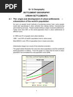 Geography Revision Rural Urban Settlements Grade 12 Notes Prep and Exam ...
