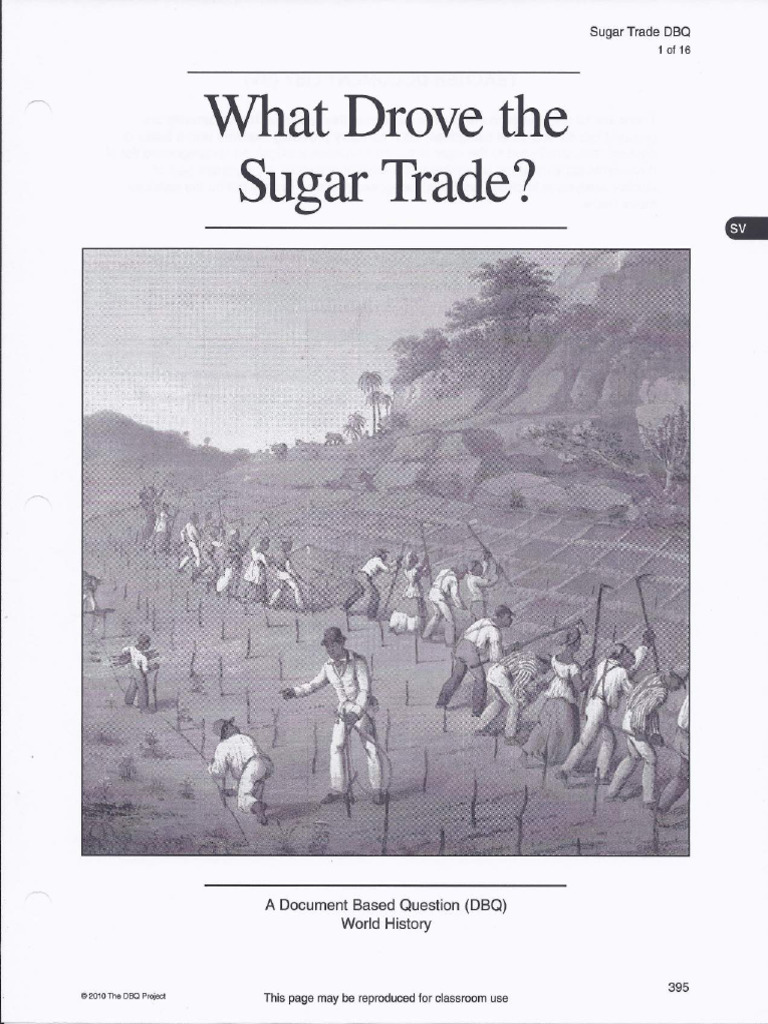 What Drove The Sugar Trade DBQ - Compressed | PDF