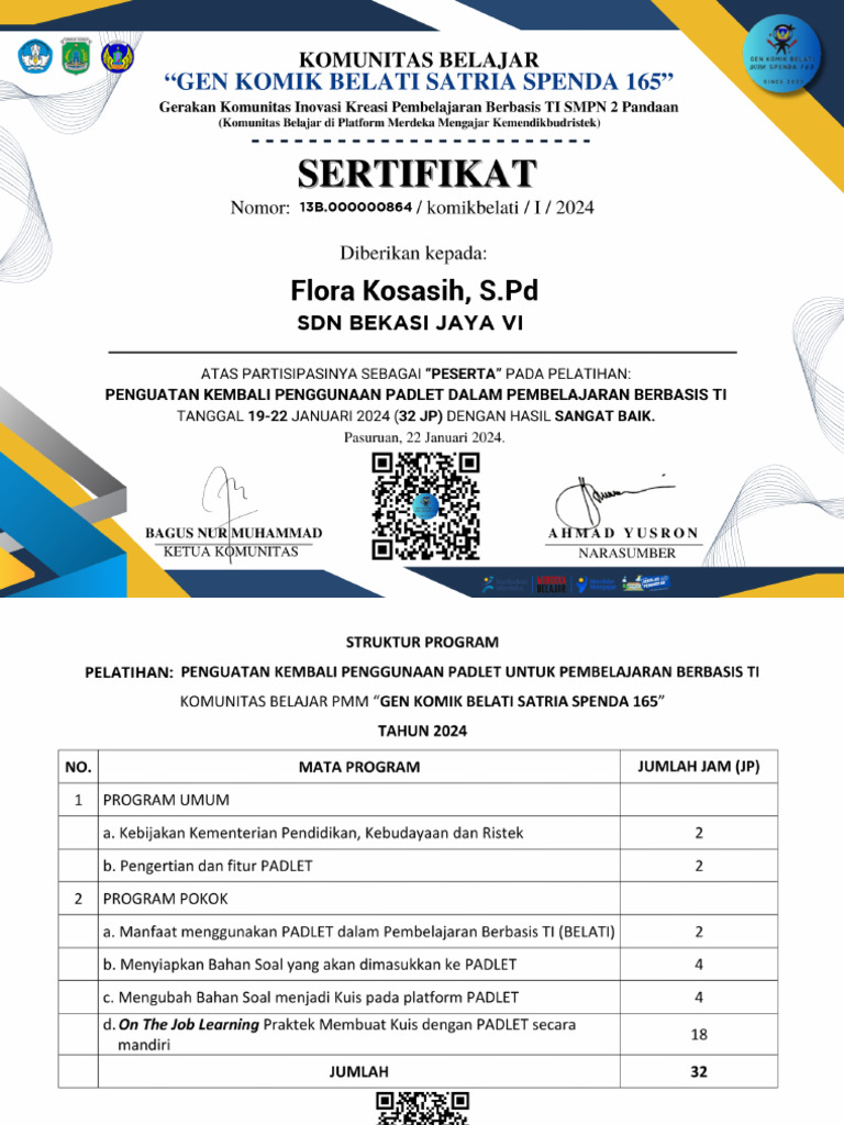 Certificate YTblQjc1KO | PDF