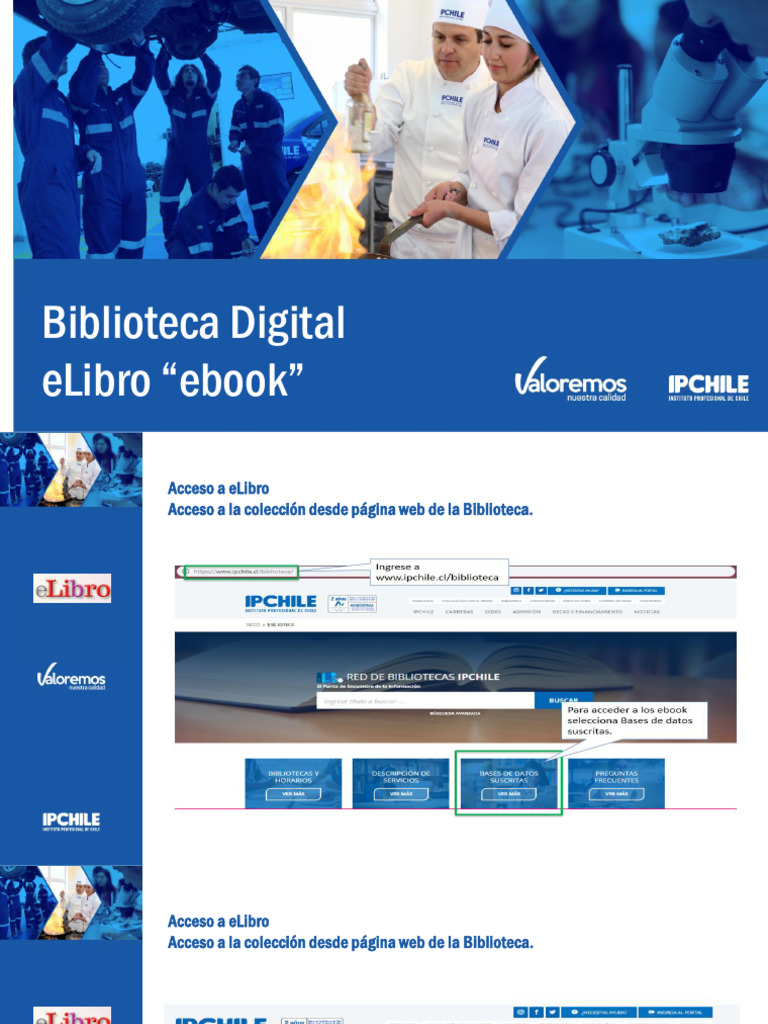 Tutorial Capacitación E-Libro v.2 | PDF | Youtube | Bibliotecas