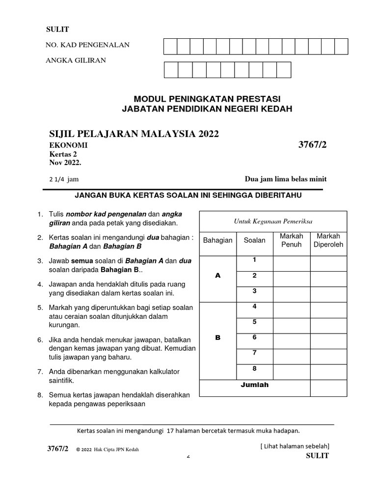 Kedah K2 2022 | PDF