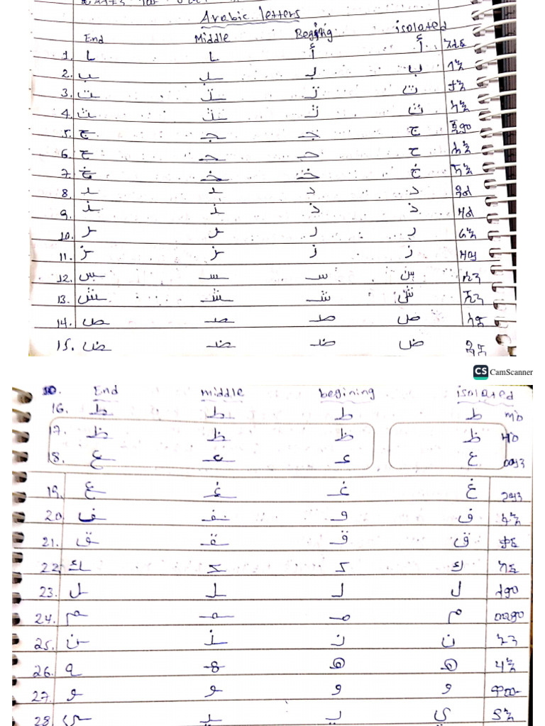 #1. Arabic Notebook | PDF