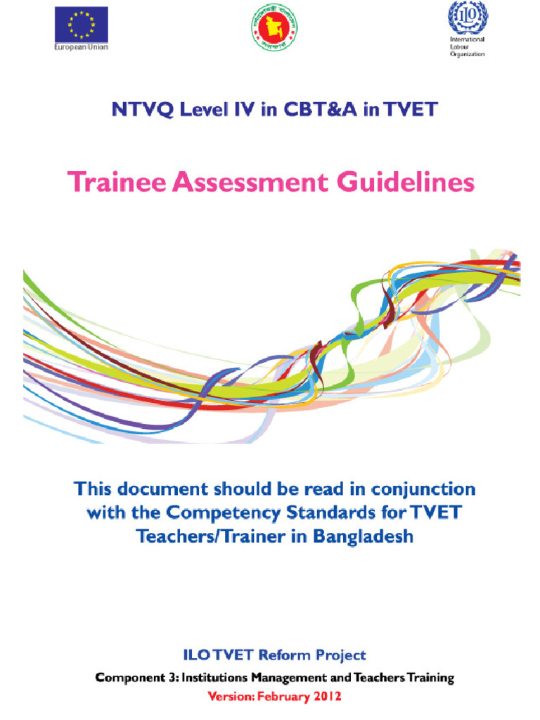 Level 4 Assessment Guidelines for CBT&A | PDF | Spreadsheet | Learning
