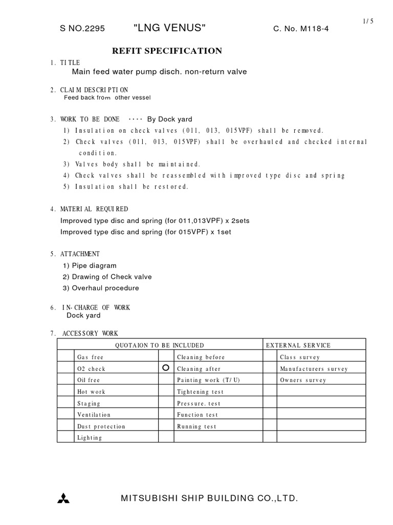 015VPF Overhaul Procedure | PDF