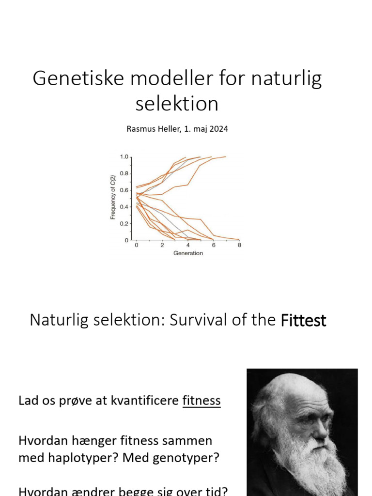 Genetiske modeller for naturlig selektion_2024 | PDF